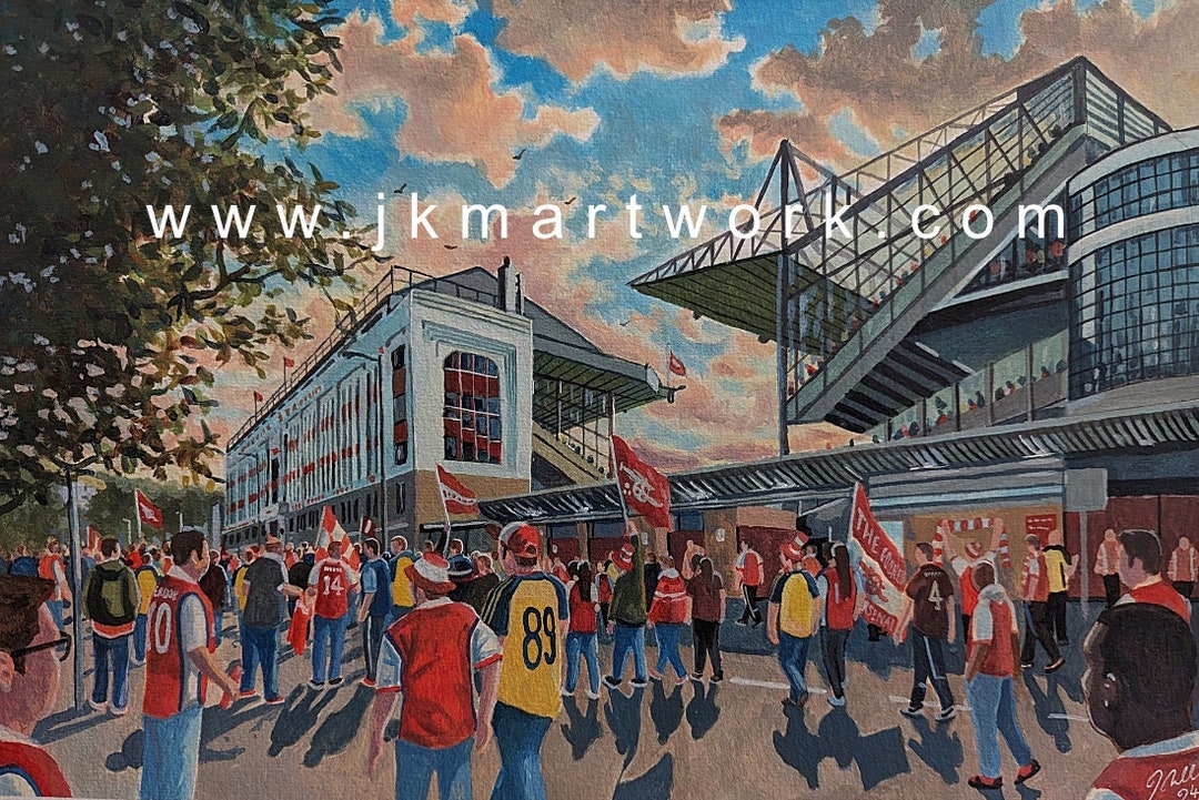 Arsenal FC - Highbury Stadium Art Print - Etsy