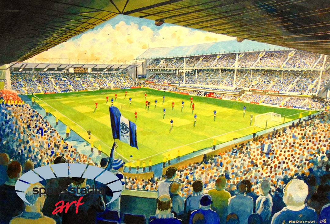 Everton Football Club - Goodison Park Stadium Art Print - Etsy UK