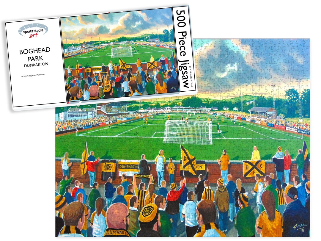 Boghead Park Stadium Fine Art Jigsaw Puzzle Dumbarton Football Club ...