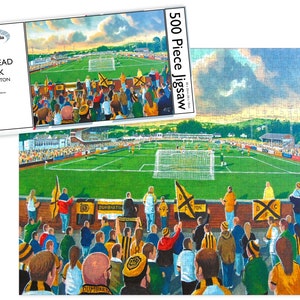 Dumbarton Football Club - Boghead Park Stadium Fine Art Jigsaw Puzzle ...