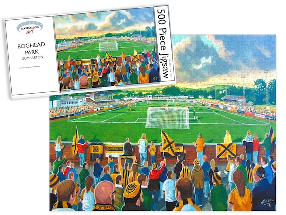 Boghead Park Stadium Fine Art Jigsaw Puzzle Dumbarton - Etsy Australia