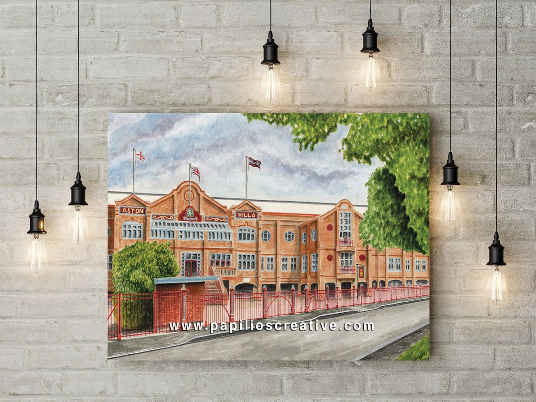 Villa Park Stadium 'trinity Road Stand' Fine Art - Etsy