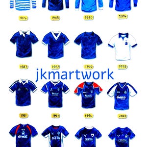 Falkirk FC Retro Football Shirts T-shirt - Etsy UK