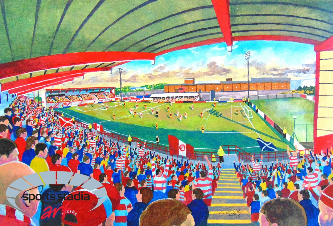 Hamilton Academical Football Club - New Douglas Park Stadium Art Print ...