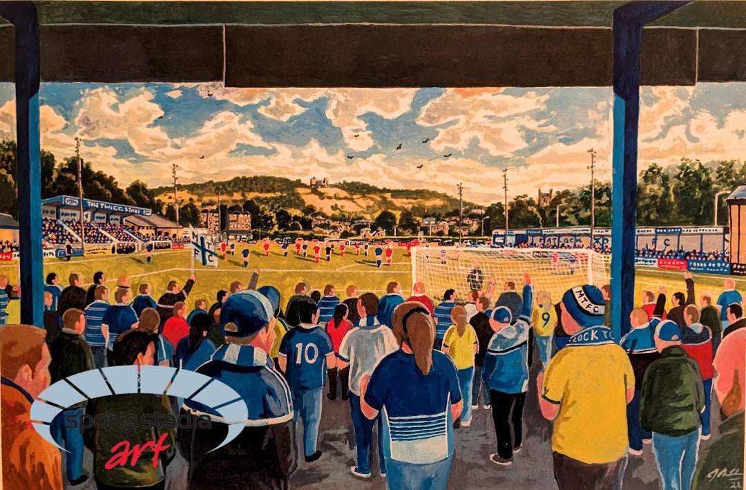 Causeway Lane Stadium Fine Art Print Matlock Town Football Club - Etsy