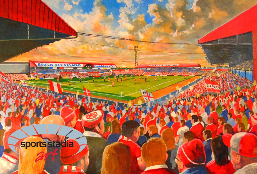 Middlesbrough Football Club - Ayresome Park Stadium Art Print - Etsy UK