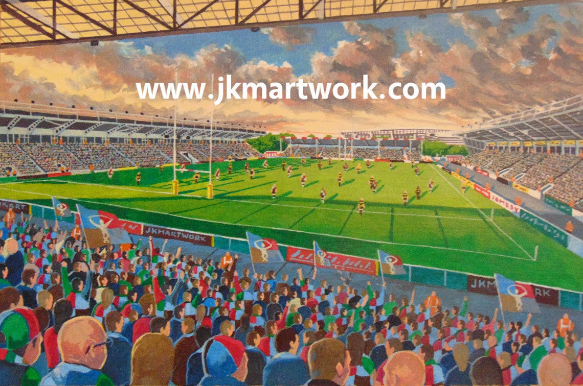 The Stoop Stadium Fine Art Print Harlequins Rugby Union - Etsy UK