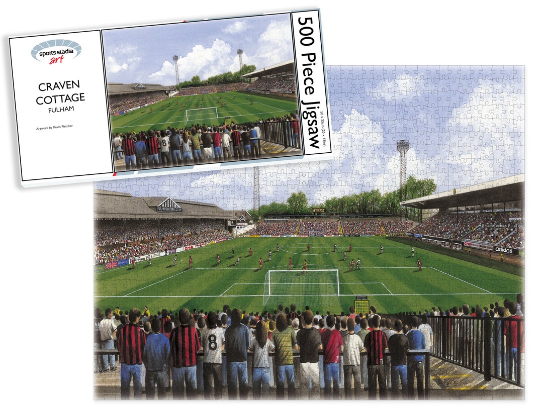 Craven Cottage Stadium 'hammy End' Fine Art Jigsaw Puzzle Fulham ...