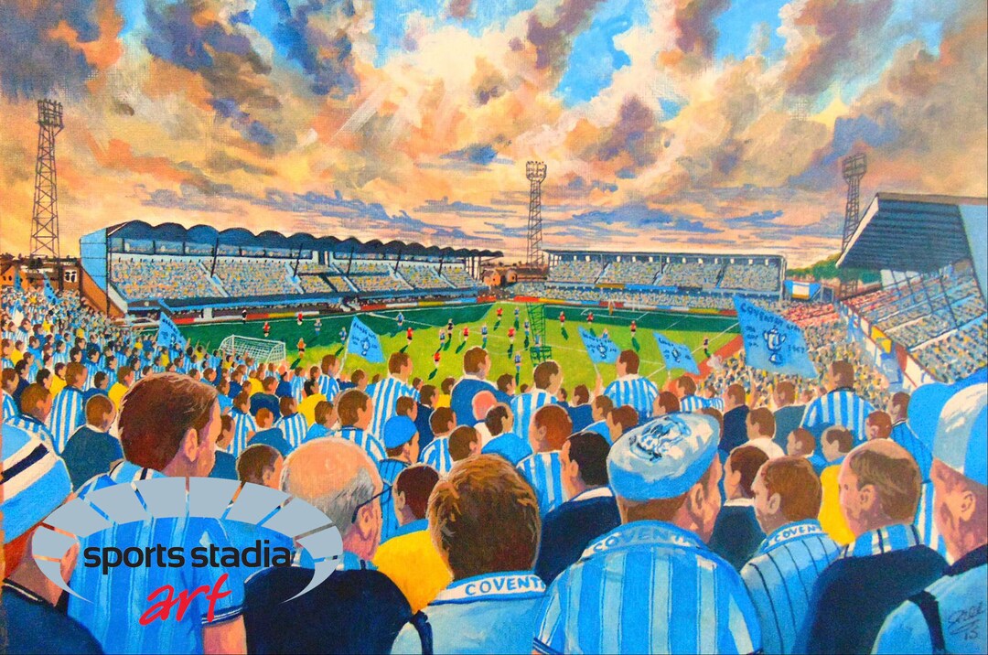 Coventry City Football Club - Highfield Road Stadium Art Canvas Print ...