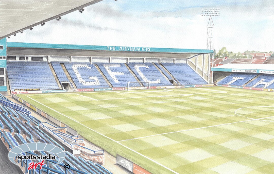 Gillingham FC - Priestfield Stadium Rainham End Fine Art Jigsaw Puzzle ...