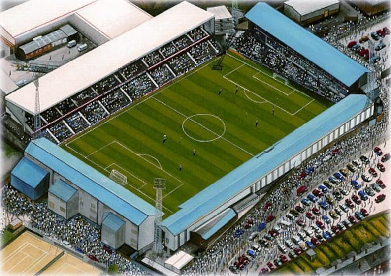 Baseball Ground Stadium Aerial View Fine Art Print Derby - Etsy UK