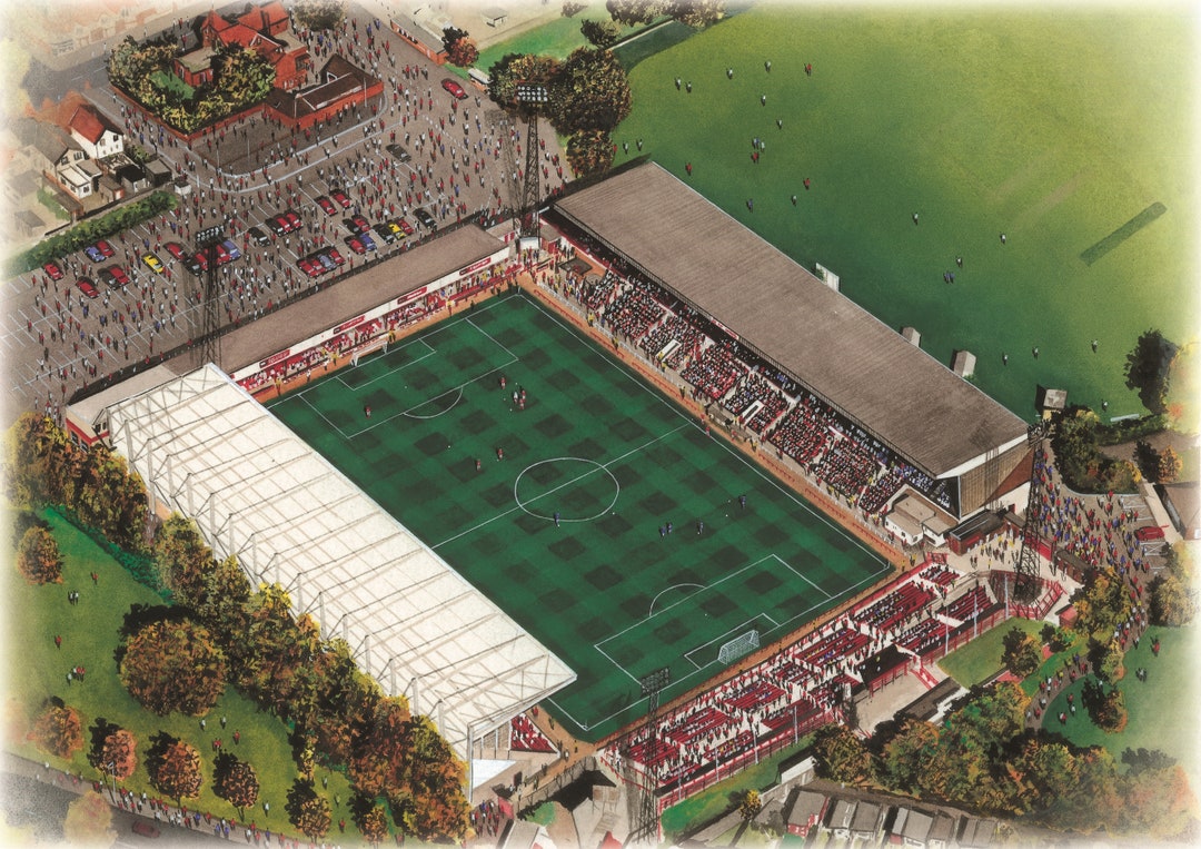 County Ground Stadium Fine Art Ceramic Mug - Swindon Town Football Club ...