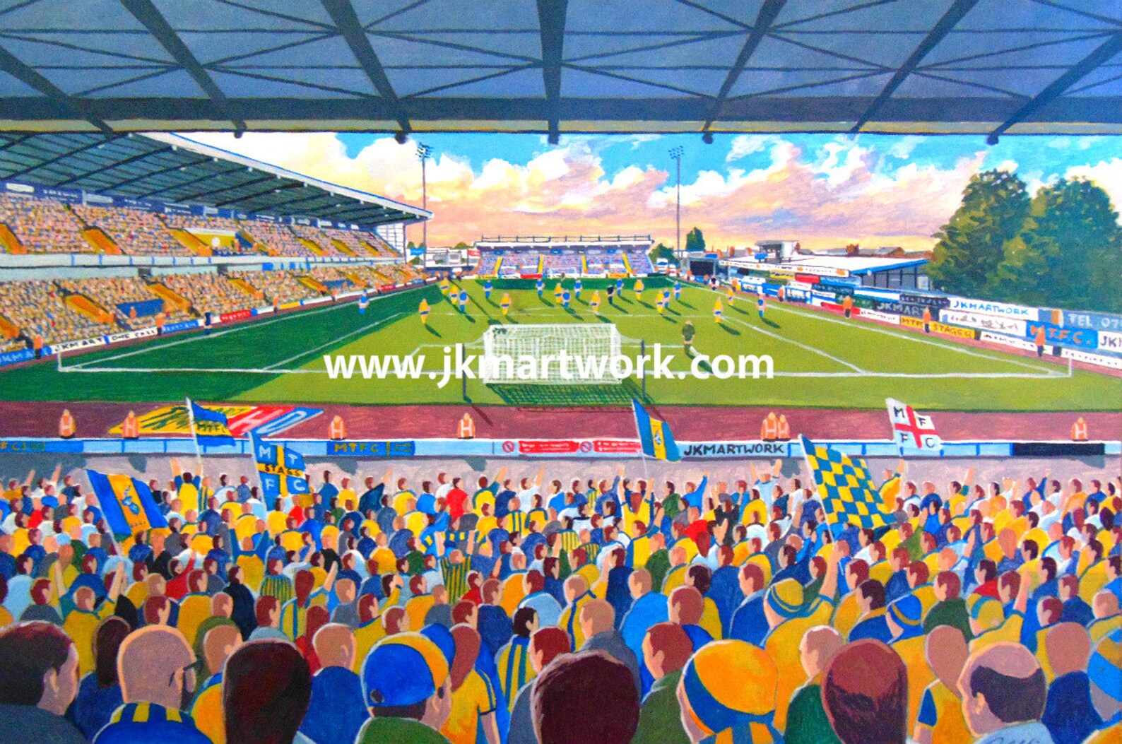 Field Mill Stadium Fine Art Print Mansfield Town Football - Etsy UK