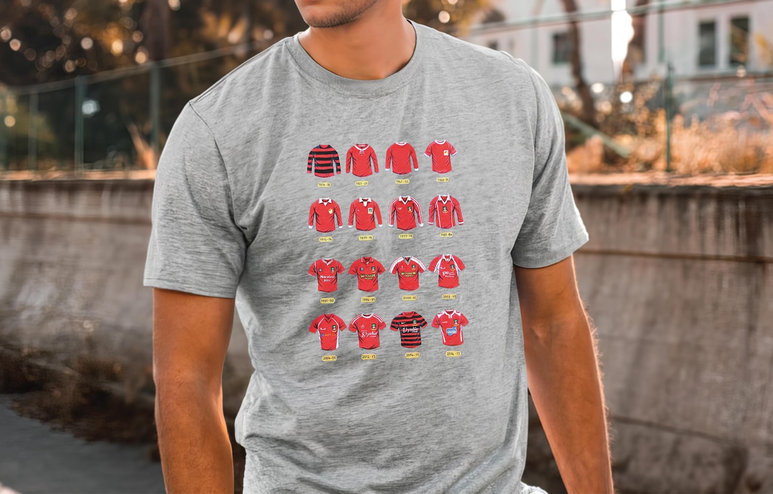 Wrexham FC Retro Football Shirts T-shirt - Etsy
