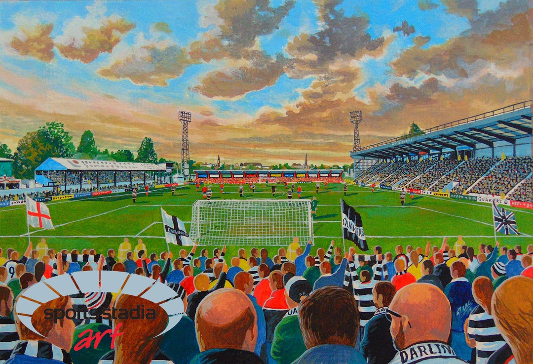 Feethams Stadium Fine Art Print - Darlington Football Club - Etsy UK
