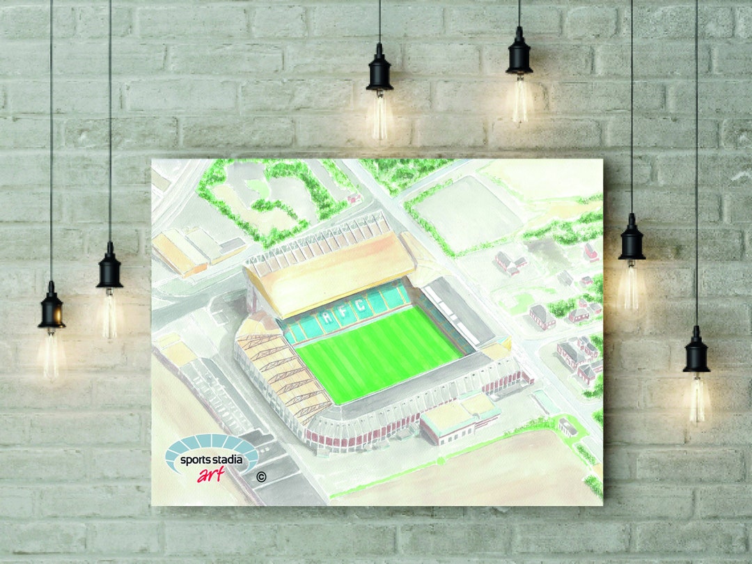 Elland Road Stadium Fine Art Canvas Print Leeds United Football Club ...