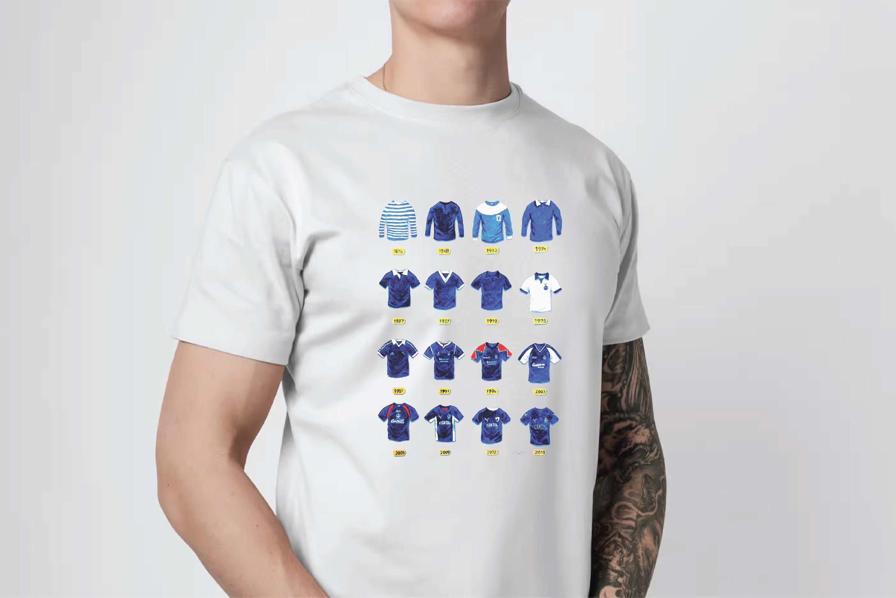 Falkirk FC Retro Football Shirts T-shirt - Etsy UK