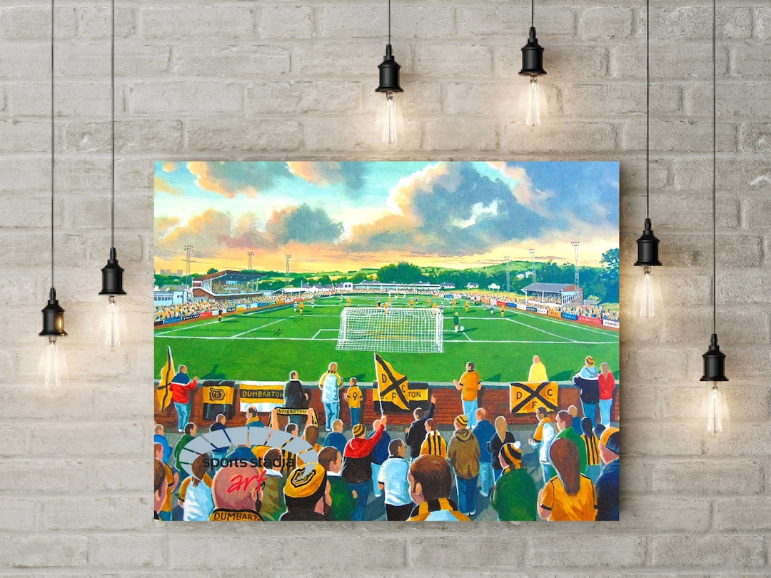 Boghead Park Stadium Fine Art Canvas Print Dumbarton Football Club - Etsy
