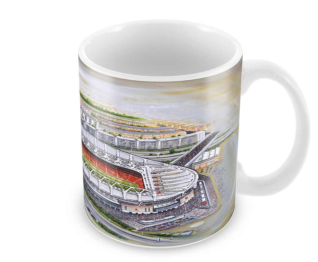 Emirates Stadium Fine Art Ceramic Mug Arsenal Football Club - Etsy UK