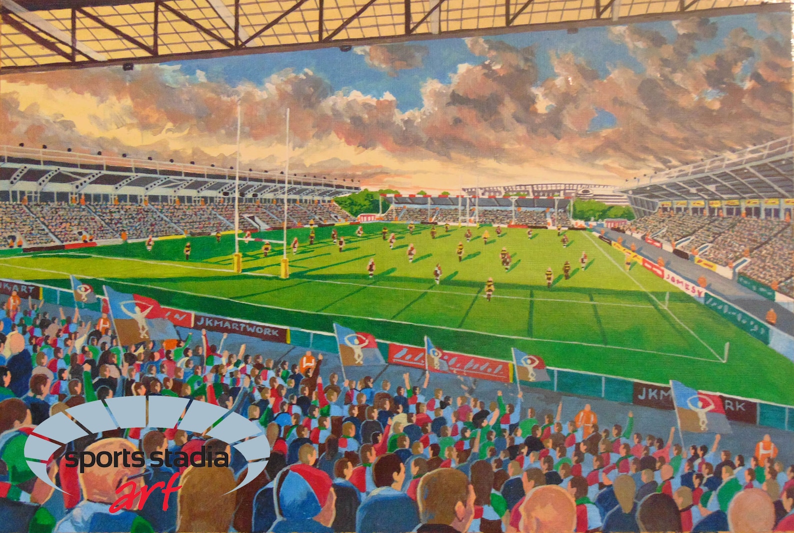 The Stoop Stadium Fine Art Print Harlequins Rugby Union - Etsy UK