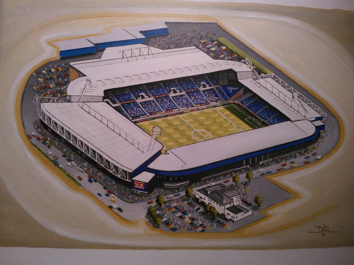 The Hawthorns Stadium Fine Art Original Oil Painting West - Etsy UK