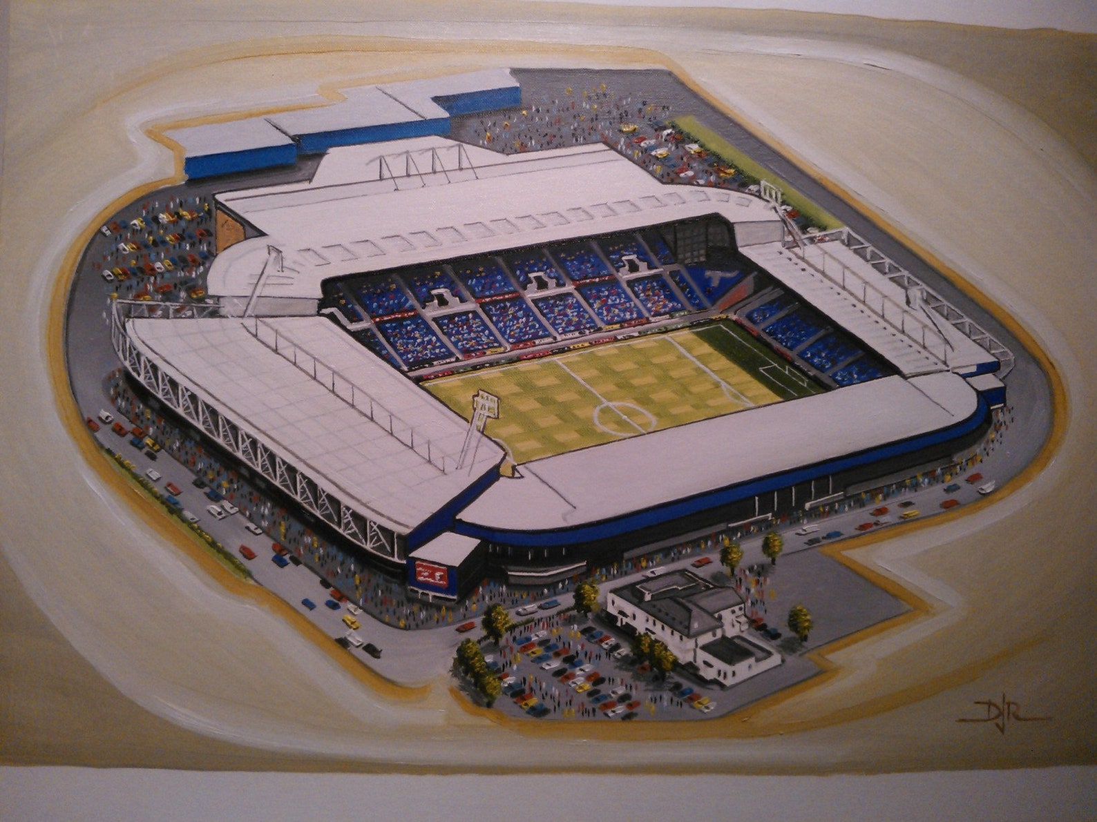 The Hawthorns Stadium Fine Art Original Oil Painting West - Etsy UK