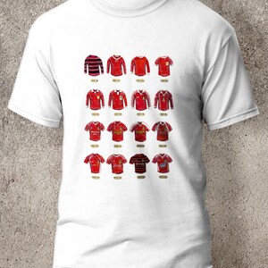 Wrexham FC Retro Football Shirts T-shirt - Etsy UK