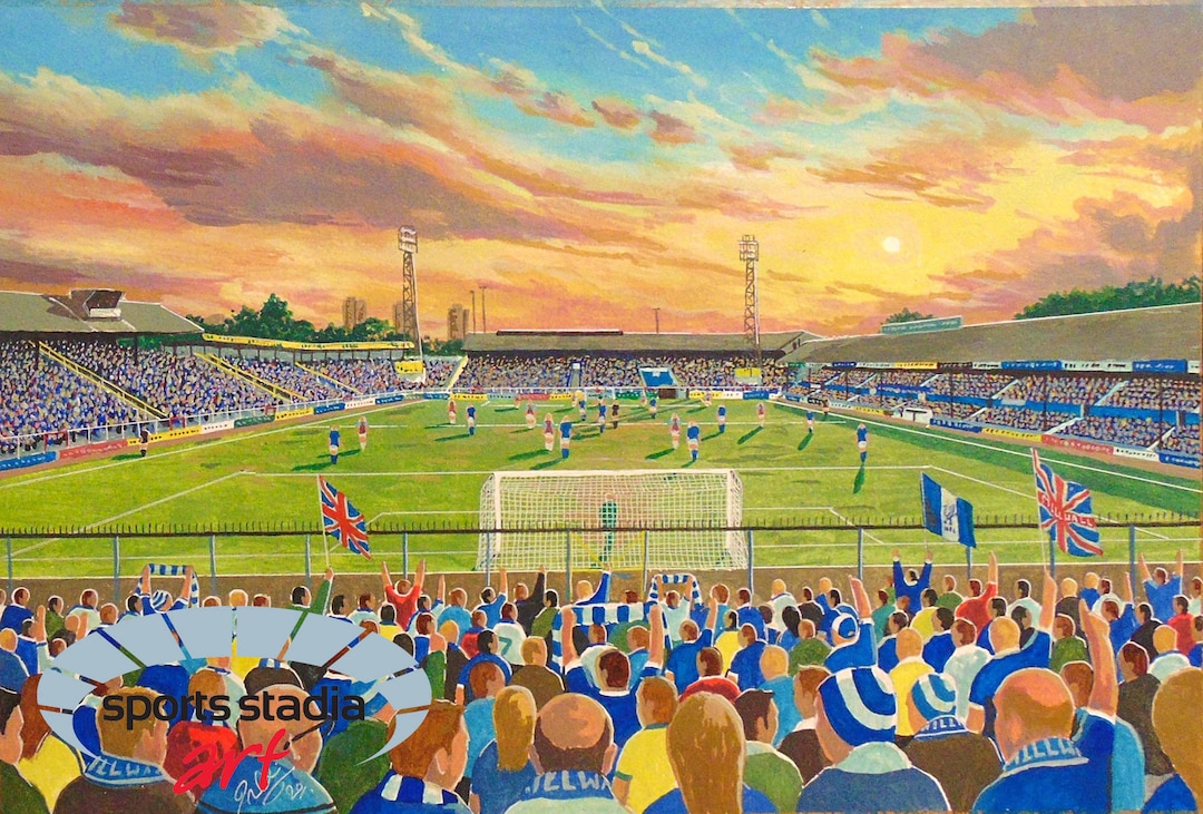 Millwall Football Club - the Old Den Stadium Art Print - Etsy UK
