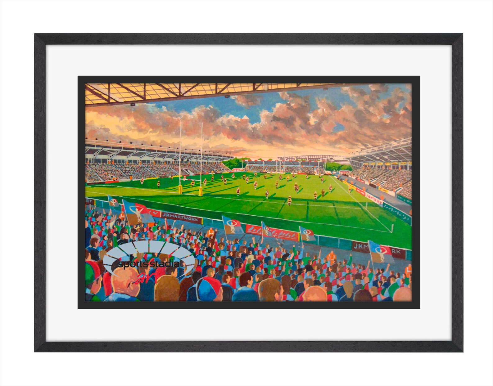 The Stoop Stadium Fine Art Print Harlequins Rugby Union - Etsy UK