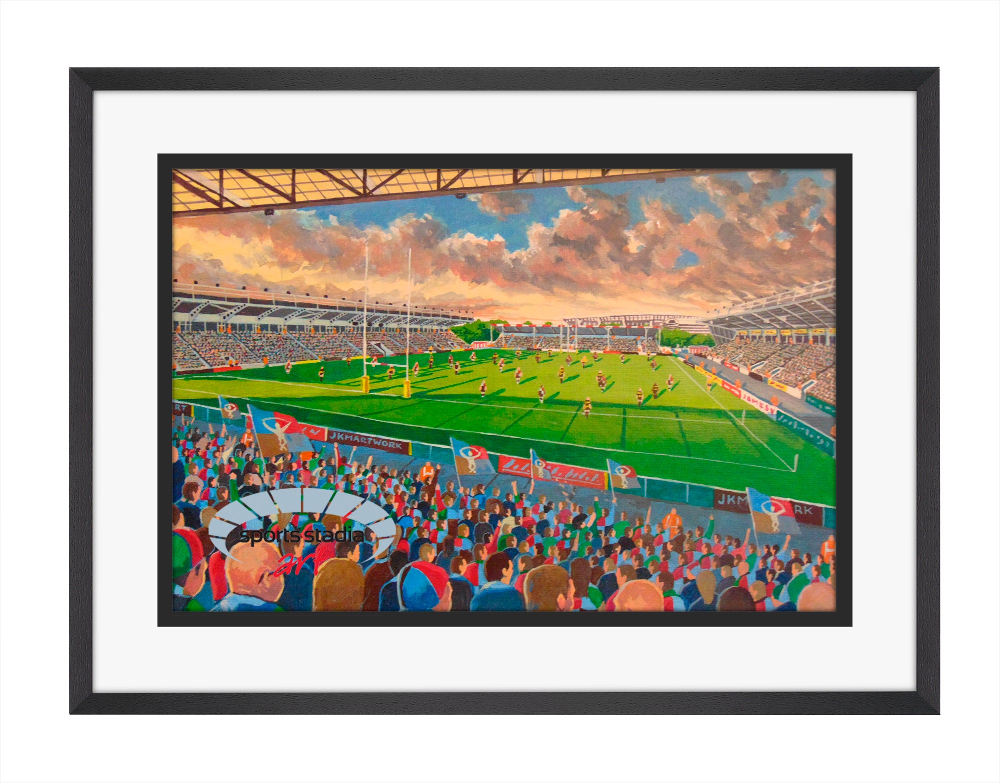 The Stoop Stadium Fine Art Print Harlequins Rugby Union - Etsy UK