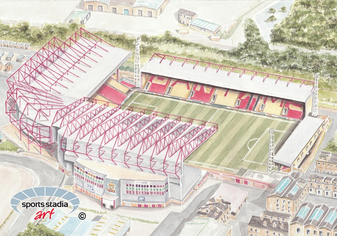 Valley Parade Stadium Fine Art Slate Presentation - Bradford City FC - Etsy