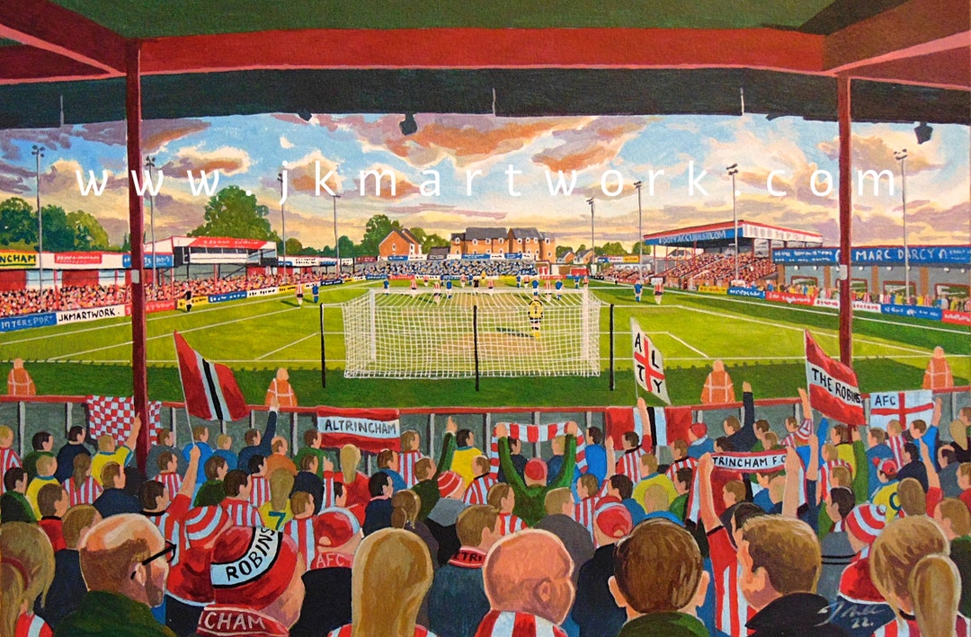 Moss Lane Stadium Fine Art Print Altrincham Football Club - Etsy