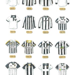 Notts County FC Retro Football Shirts T-shirt - Etsy