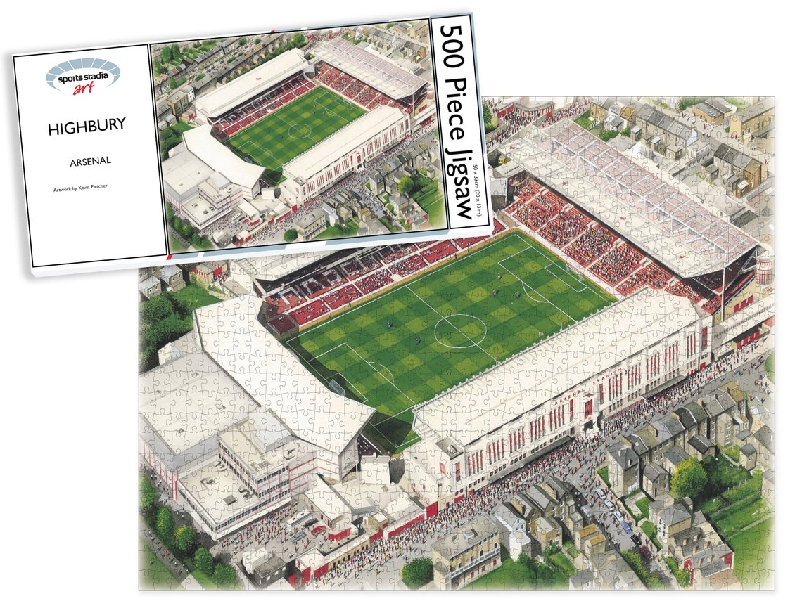 Arsenal Football Club - Highbury Stadium Fine Art Jigsaw Puzzle - Etsy
