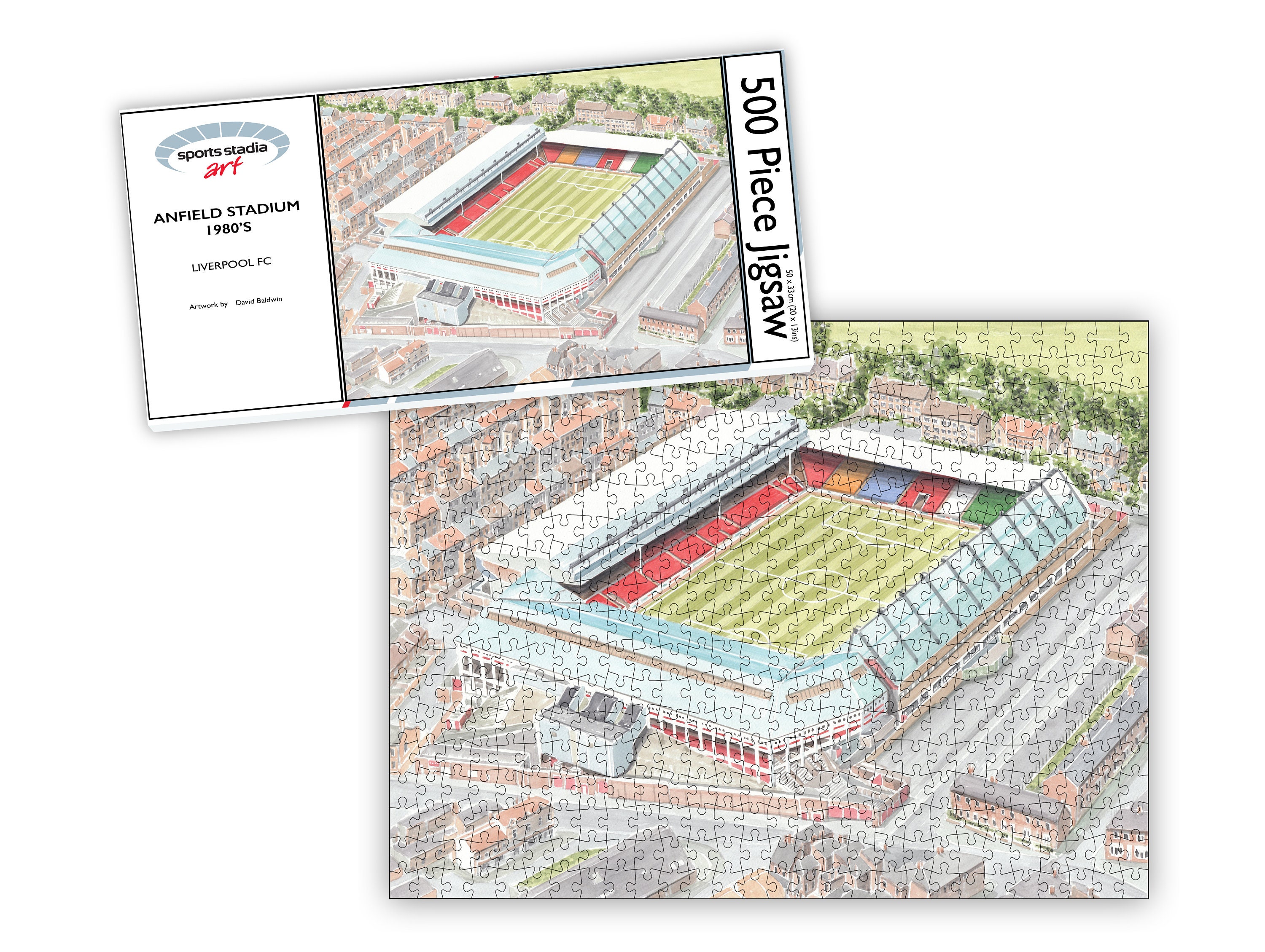Liverpool FC - Anfield 1980's Stadium Fine Art Jigsaw Puzzle - Etsy