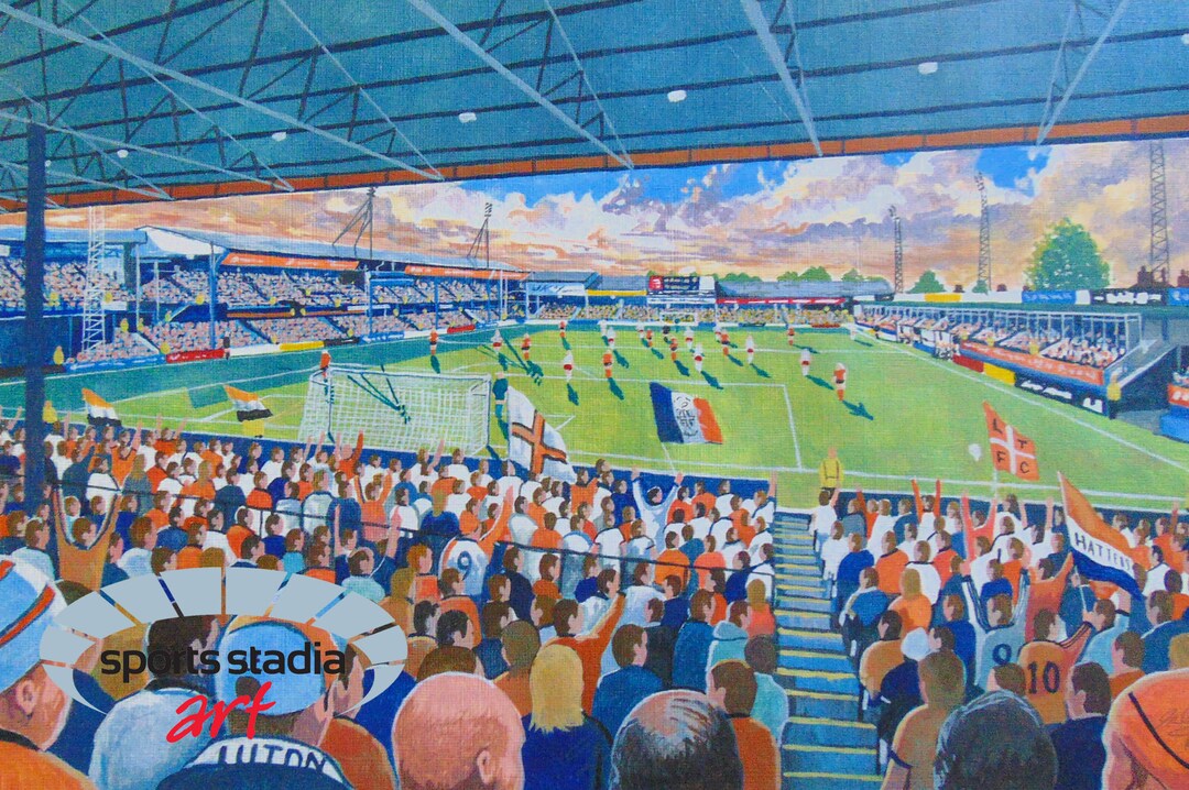 Luton Town Football Club - Kenilworth Road Stadium Fine Art Jigsaw ...