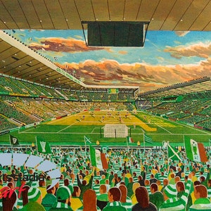 Celtic Football Club - Parkhead Stadium Art Print - Etsy UK