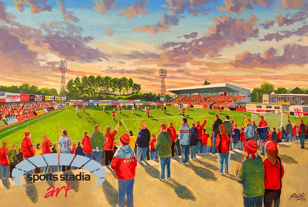 Rockingham Road Stadium Fine Art Print - Kettering Town Football Club ...