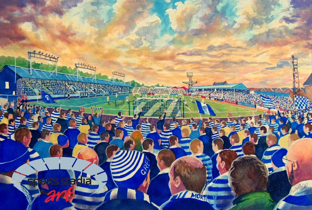 Greenock Morton Football Club - Cappielow Park Stadium Art Print - Etsy UK