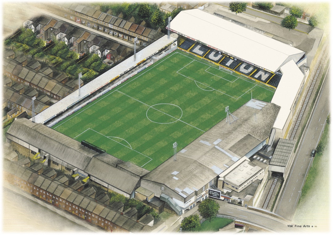 Luton Town Football Club - Kenilworth Road Stadium Fine Art Jigsaw ...