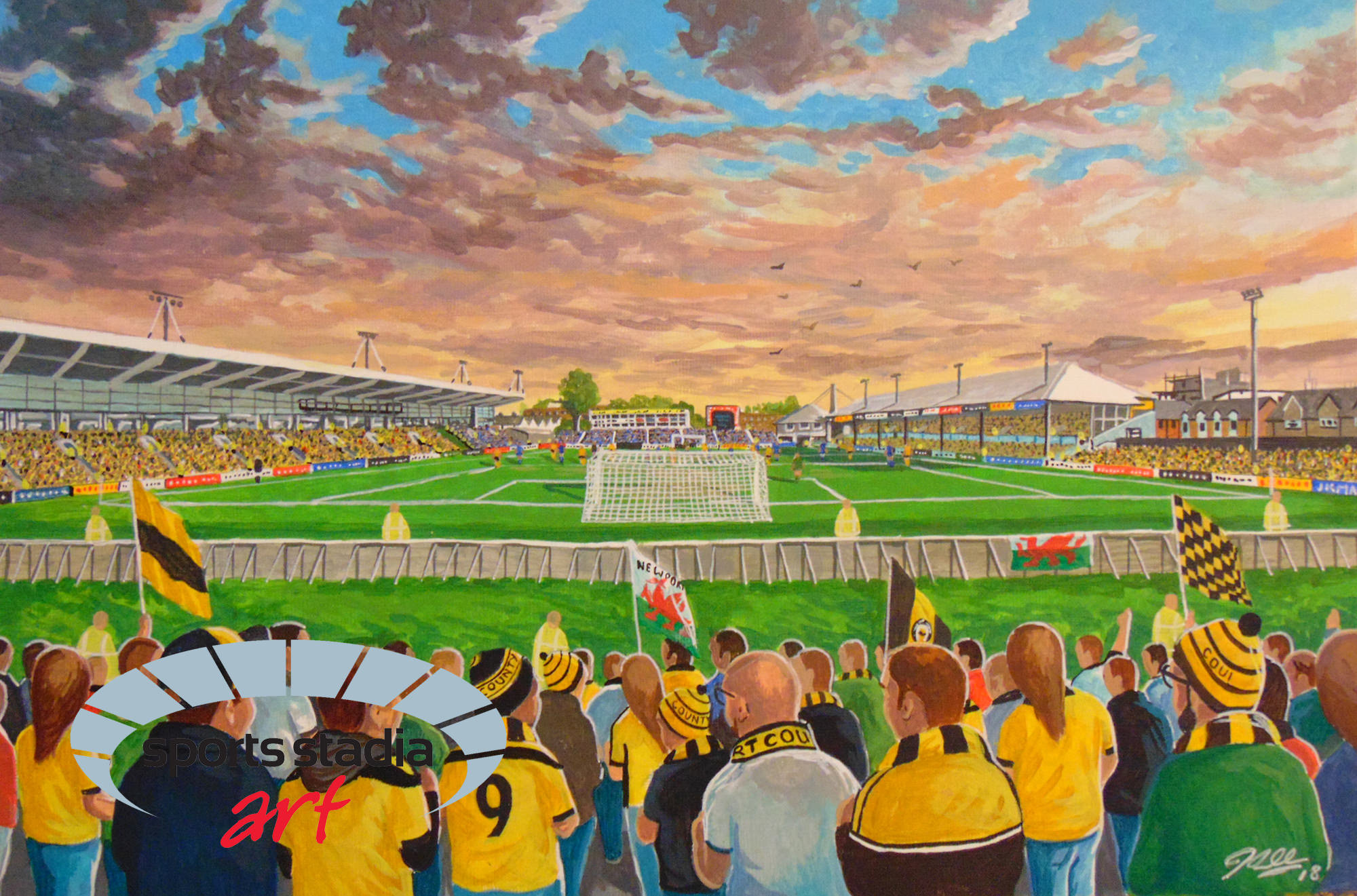 Rodney Parade Stadium Fine Art Print Newport County Football - Etsy UK