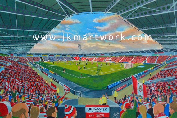 Keepmoat Stadium Fine Art Print Doncaster Rovers Football | Etsy