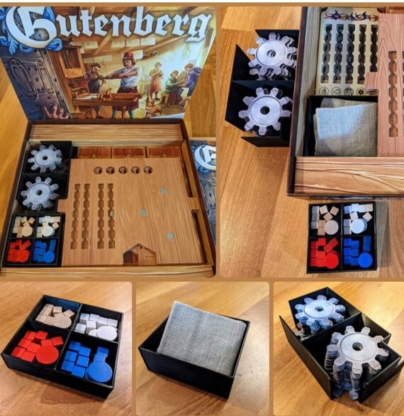 Gutenberg Board Game 3D Printed Organizer - Etsy