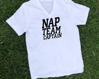 Nap Team Captain T-shirt Ladies Unisex Crewneck Heather | Etsy