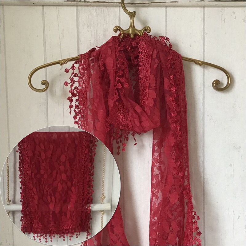 Red Lace - Etsy