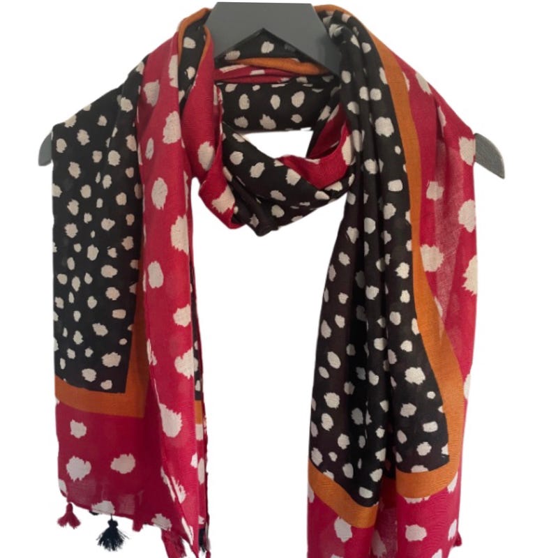 Red Scarfs - Etsy