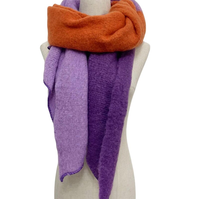Purple Scarf - Etsy