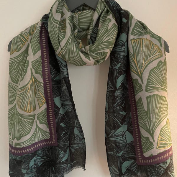 Ginkgo Scarf - Etsy