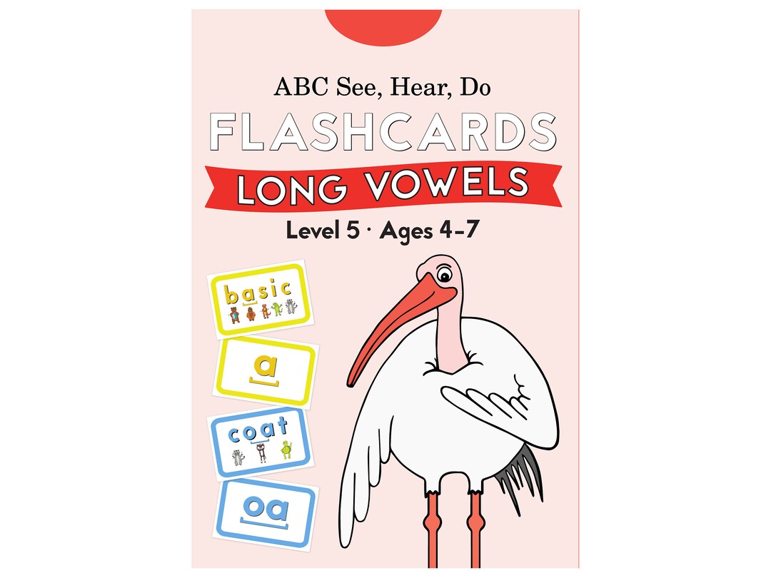 ABC See, Hear, Do Flashcards: Long Vowels Level 5 - Etsy
