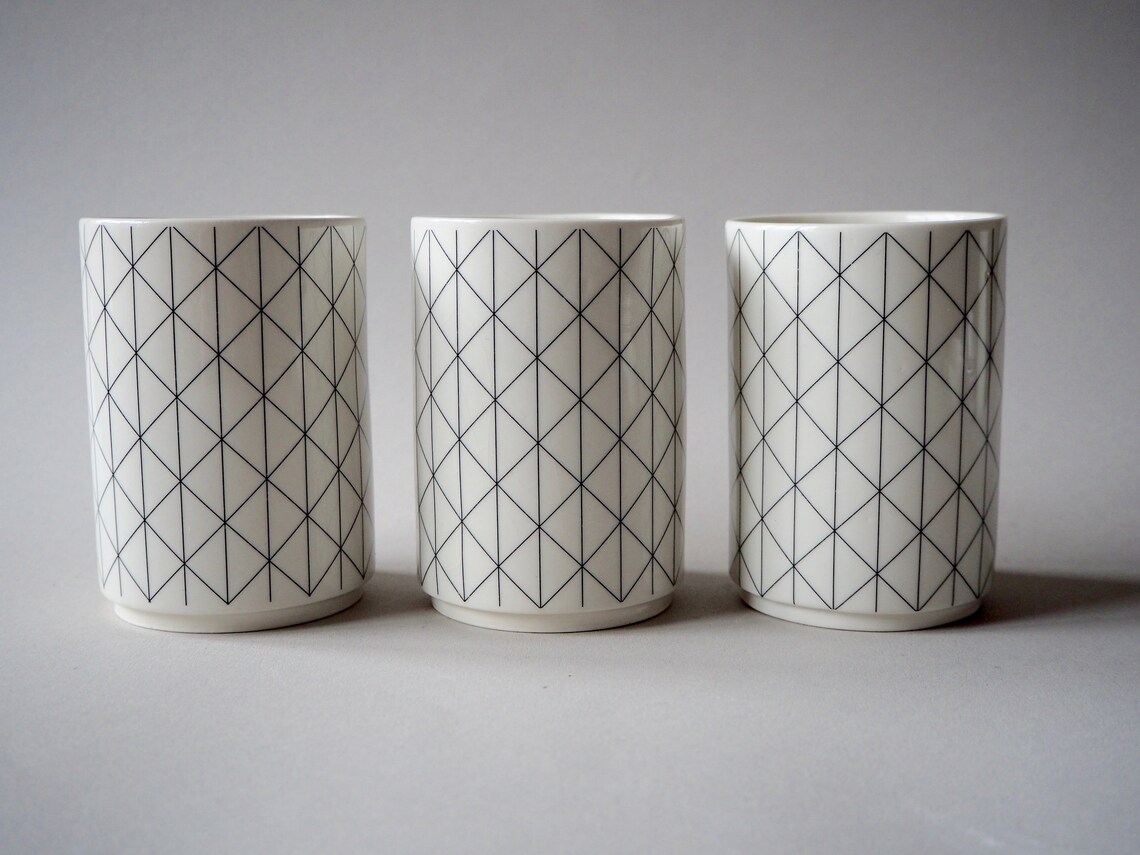 CUP GEOMETRICAL PATTERN coffee Cup ,tea Cup , Ceramic Cup ,striped Cup ...